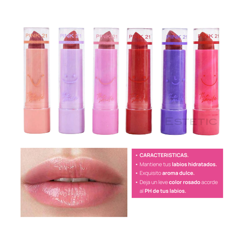 Labial Barra The Smile Pink 21 | Estetic Make Up - Maquillaje por Mayor ...