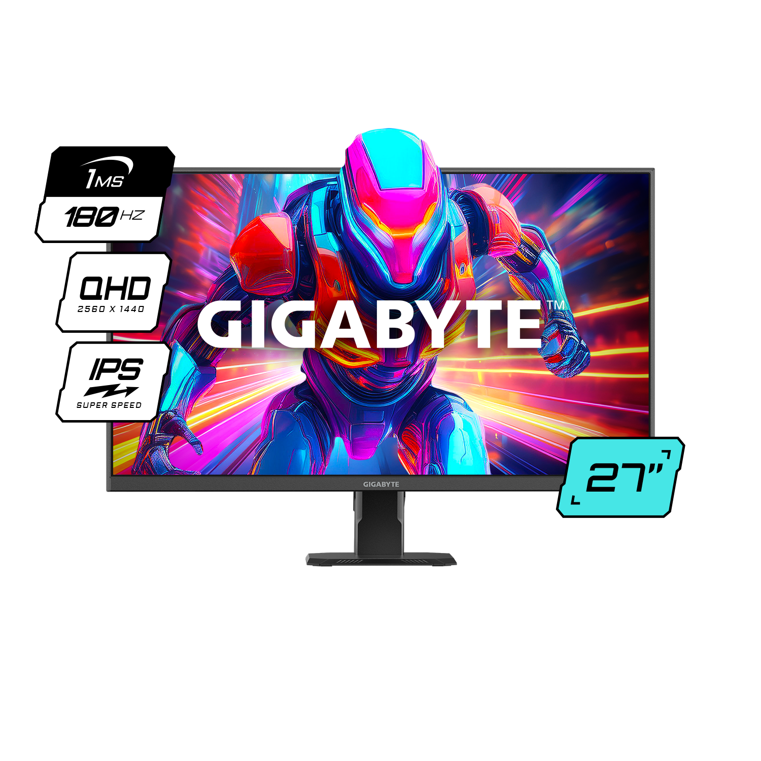 Monitor Gamer Gigabyte 27 Qhd Ips 180hz Gs27qa Sa | Rocket Hard